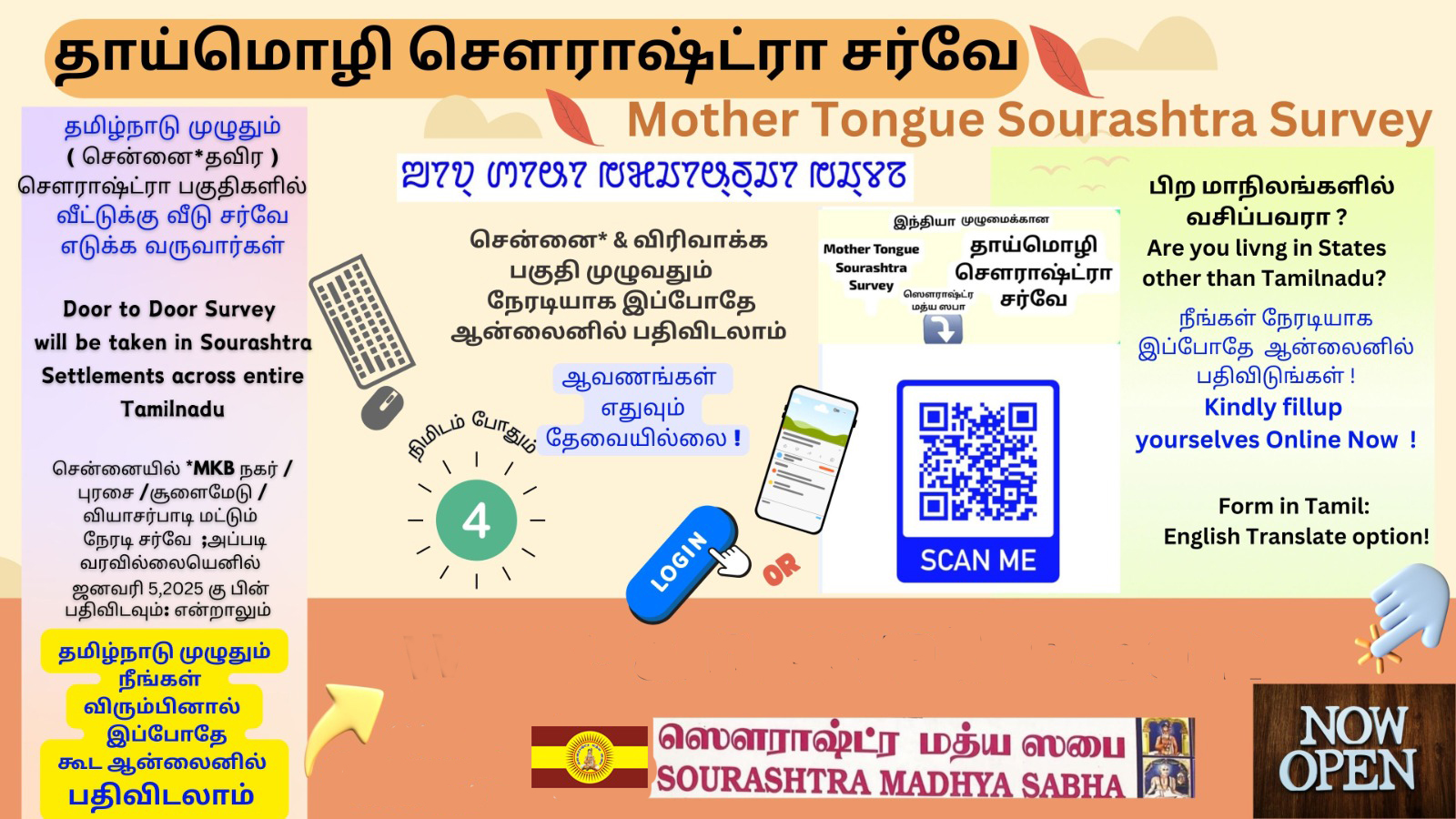 Ambavatho – Sourashtra Language Survey India – தாய்மொழி சௌராஷ்டிரா சர்வே
